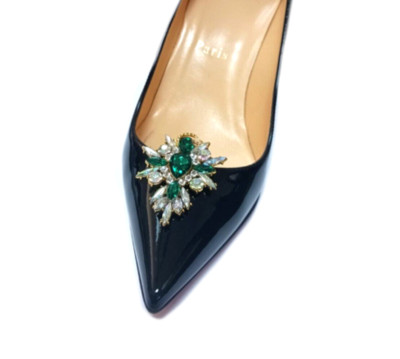 Green Color Unique Clips for Shoes (2 pcs), Shoe Clips, Shoe ...