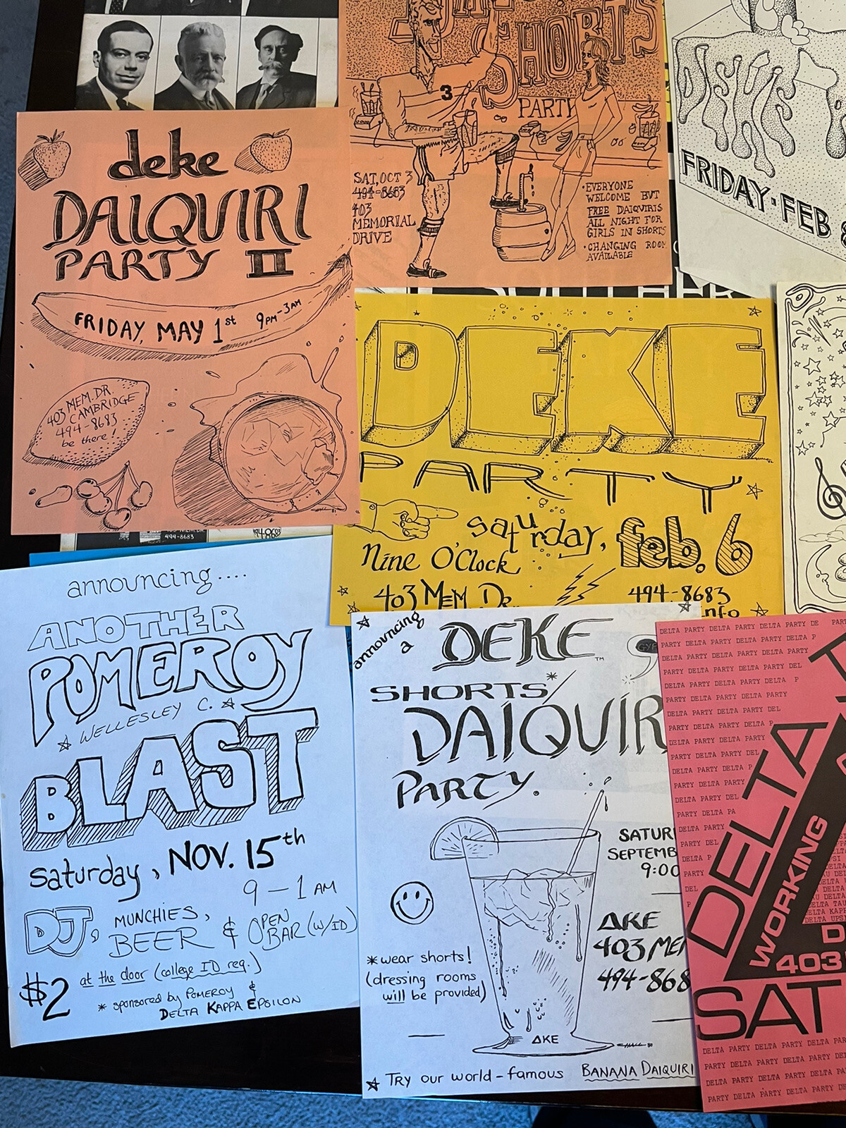 VTG 1980s MIT COLLEGE MASS DEKE DELTA KAPPA EPSILON FRATERNITY PARTY ...