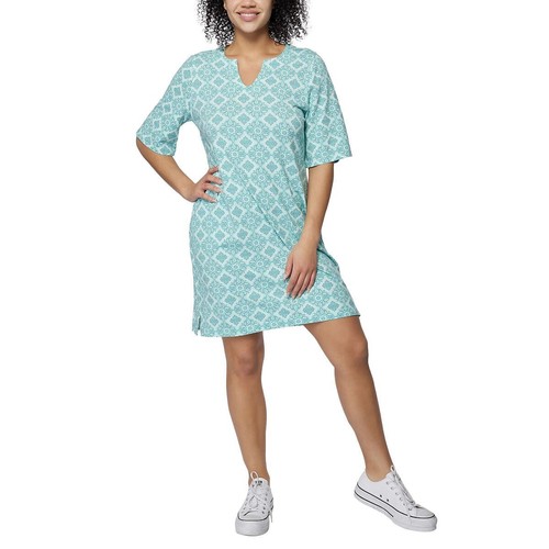 Hang Ten Women's UPF 50+ Breathable Lightweight Sun Dresses - Aqua ...