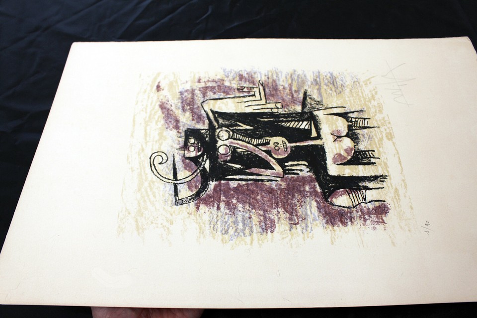 Orig. Wilfredo Lam Hand Signed/Numbered Original Lithograph Cuban Latin ...