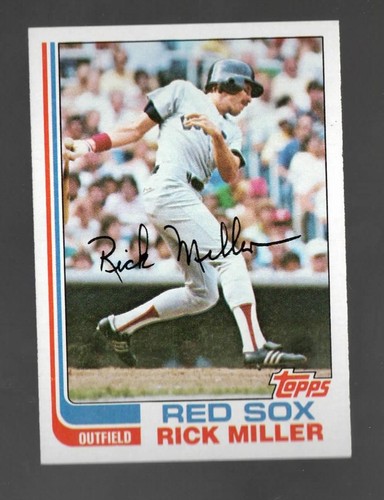 1982 Topps Rick Miller Boston Red Sox #717 Excellent | eBay