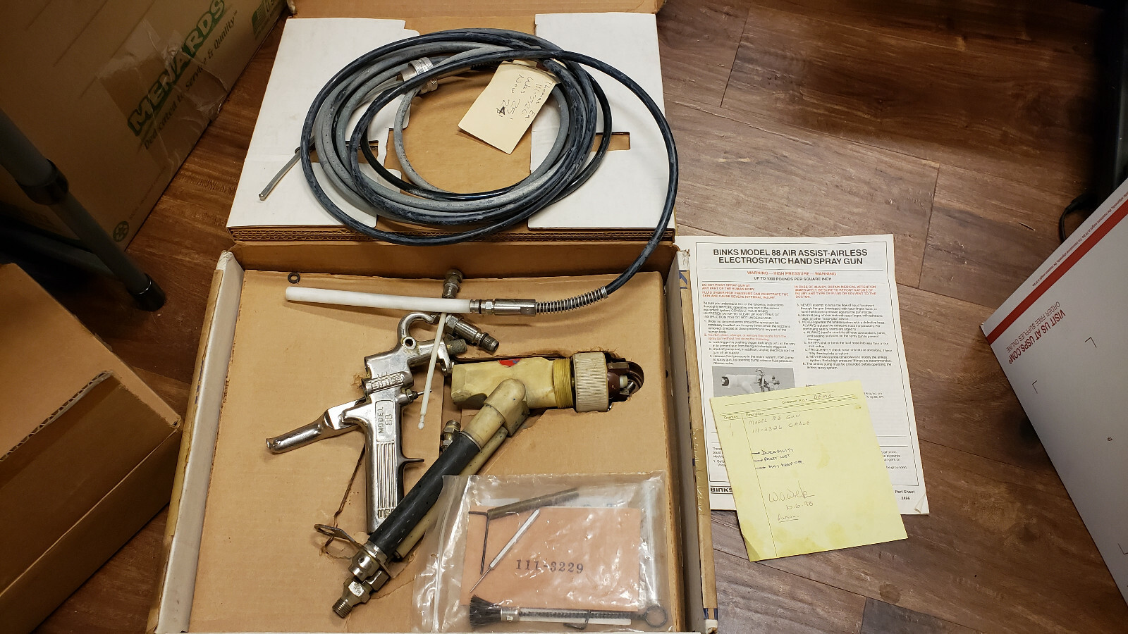 Binks Model 88 Electrostatic Spray Gun Used For Demo Purposes (SELLING ...