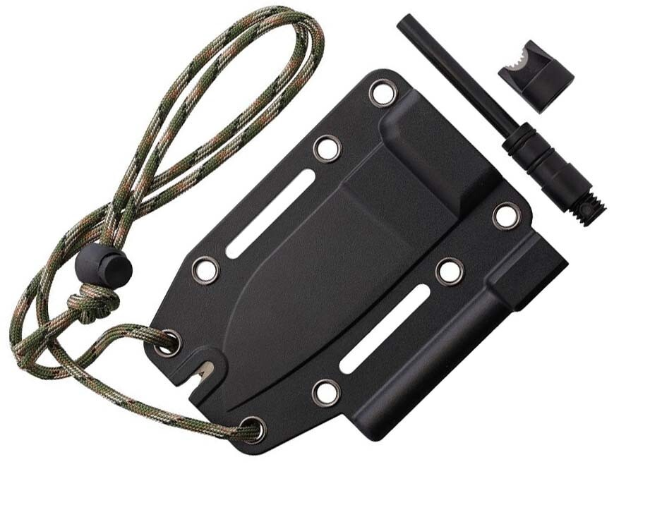 Utica Critical Hit I Fixed Knife 3.5" MagnaCut Steel Blade Black G10 ...