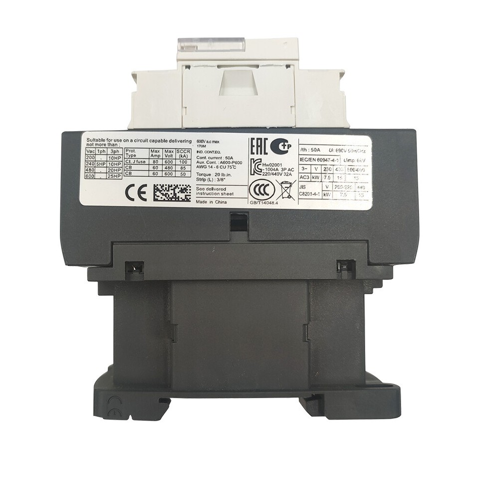 4PCS LC1D32P7 Contactor 230V coil AC 3P 32A replace Schneider contactor ...