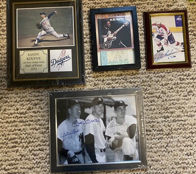 framed sports memorabilia signed | eBay