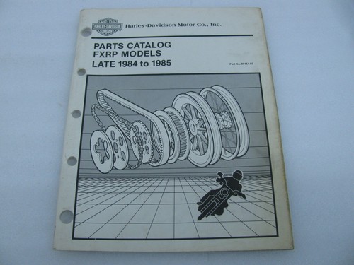 1984 & 1985 Harley Davidson FXRP Parts Catalog Manual Book 99454-85 | eBay