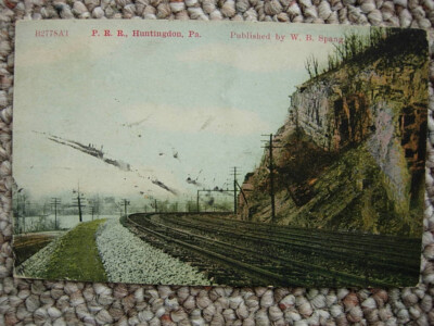 HUNTINGDON PA-PRR RAILROAD CURVE-PENNSYLVANIA | eBay