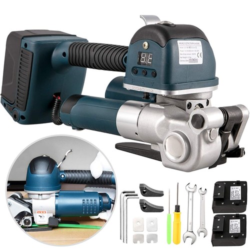 Electric Battery Strapping Tool with 2 Battery Handheld Packing Machine ...