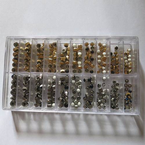 360Pack Copper Quartz Mechanical Watch Crown Assortment Watchmaker Repair Kit G | eBay
