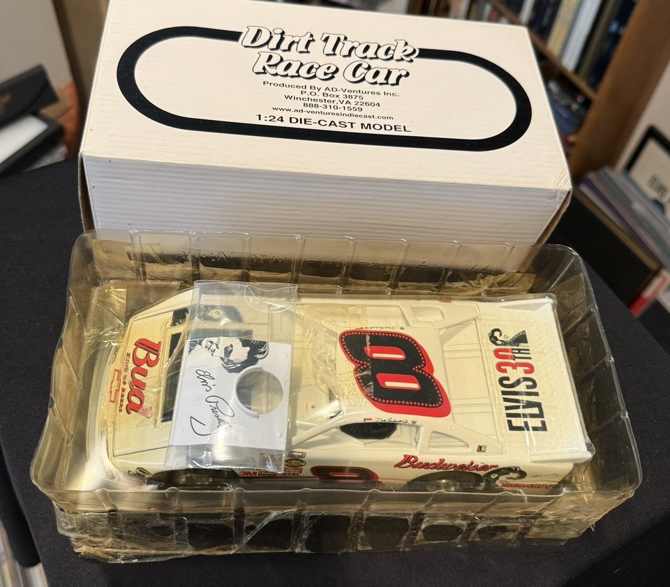 Elvis Presley Dale Earnhardt Jr #8 Dirt Track Race Car Diecast 1/24 Ad ...