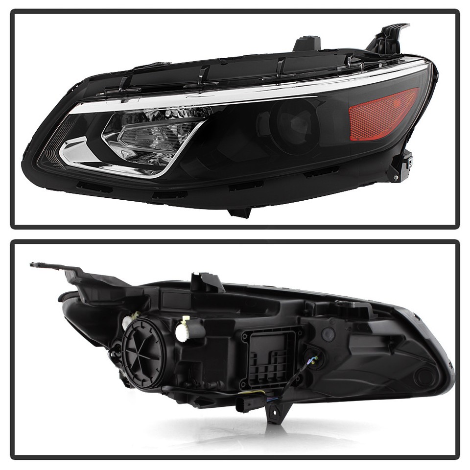 PAIR [Halogen Model] 2016 2017 2018 Chevy Malibu Projector Headlights ...