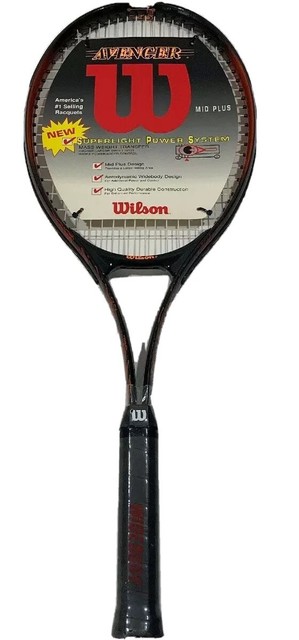 Wilson Avenger SPS Mid Plus Geometry Tennis Racket L4 4 1/2 With Case ...