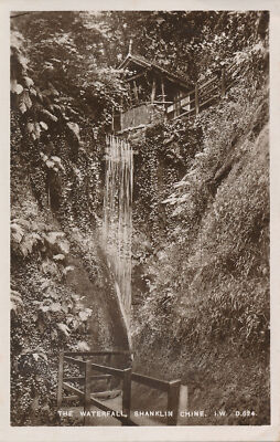 PC74146 The Waterfall. Shanklin Chine. I. W. Dean. The Bay. RP. 1946 ...