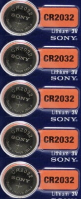 CR2032 Keyless Entry Car Remote Key FOB Battery - 5 pkg Murata ...
