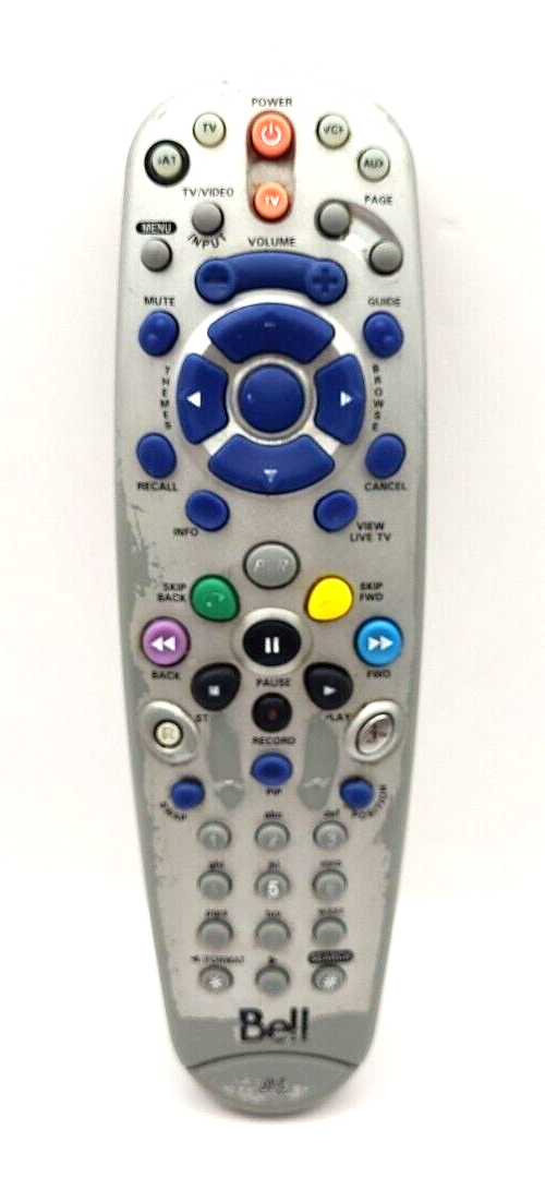 Bell Dish Network Receiver HD PVR 8.0 IR-UHF Pro Remote Control 168590 ...