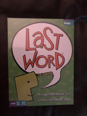 Last Word The Game Buffalo Board Games 2008 Made in USA - Brand New | eBay