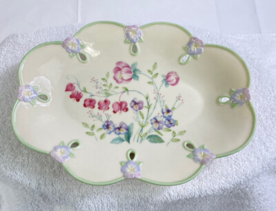 Lenox Spring Bouquet Oblong Floral Dish Tray Cut-Outs Colorful | eBay