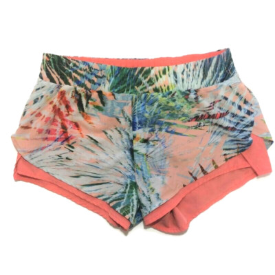 Fabletics Womens Latrice Coral Tropical Palm Print Athletic Running ...