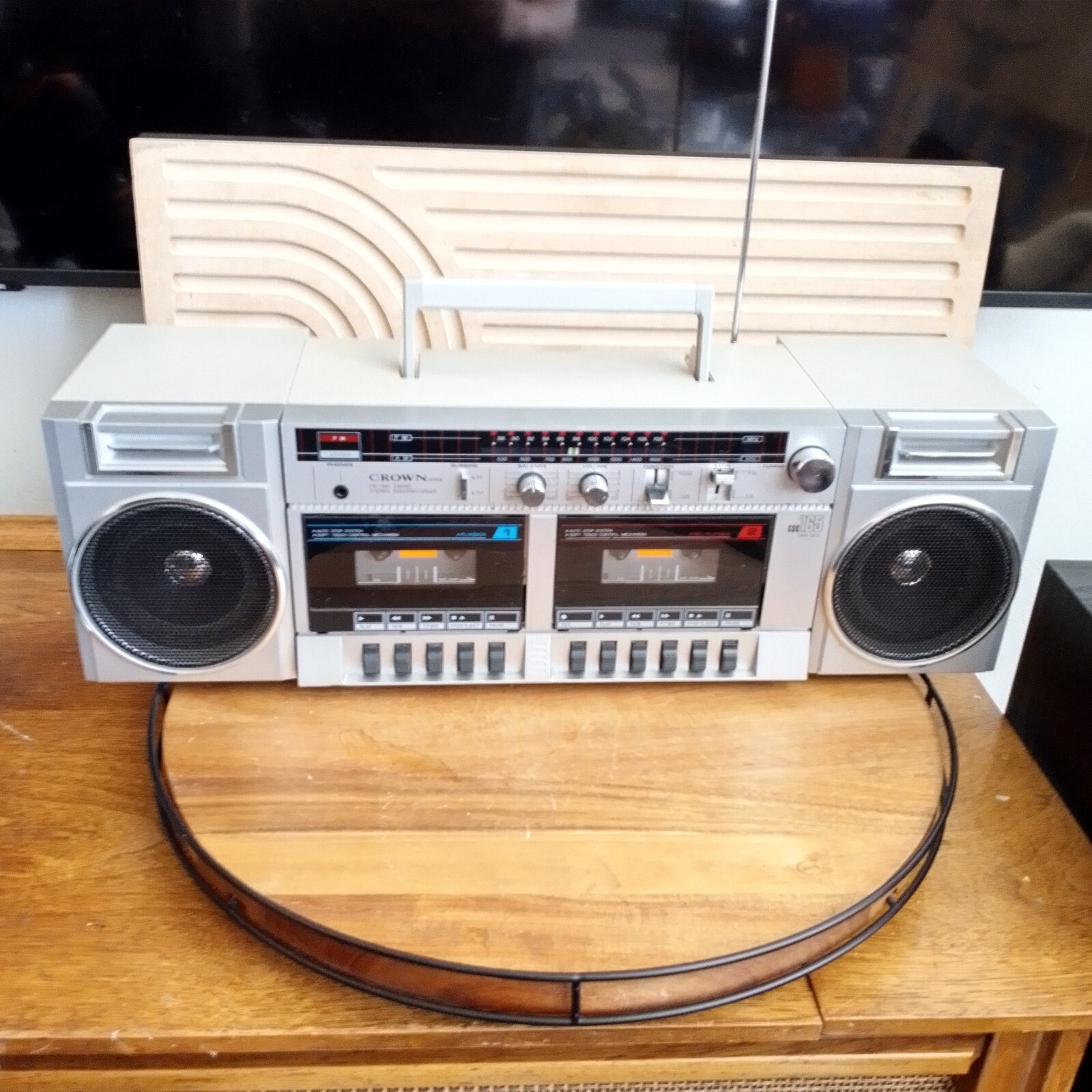 Crown CSC-165F Vintage Boombox Stereo Radio PLEASE READ! | eBay