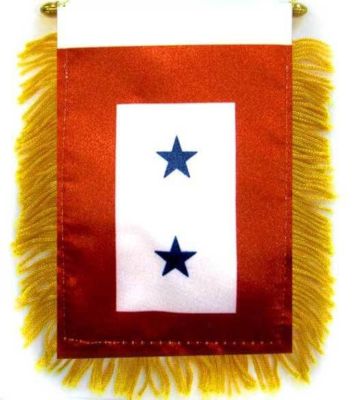 Blue (2) Star Service MINI BANNER FLAG GREAT FOR CAR&HOME WINDOW MIRROR ...