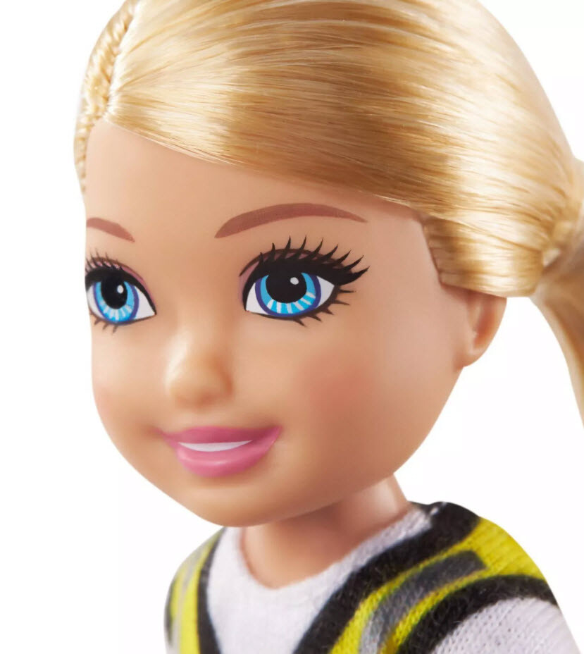 Barbie CHELSEA Can Be A Builder Doll & Builder TOOL Set - Blonde Hair ...