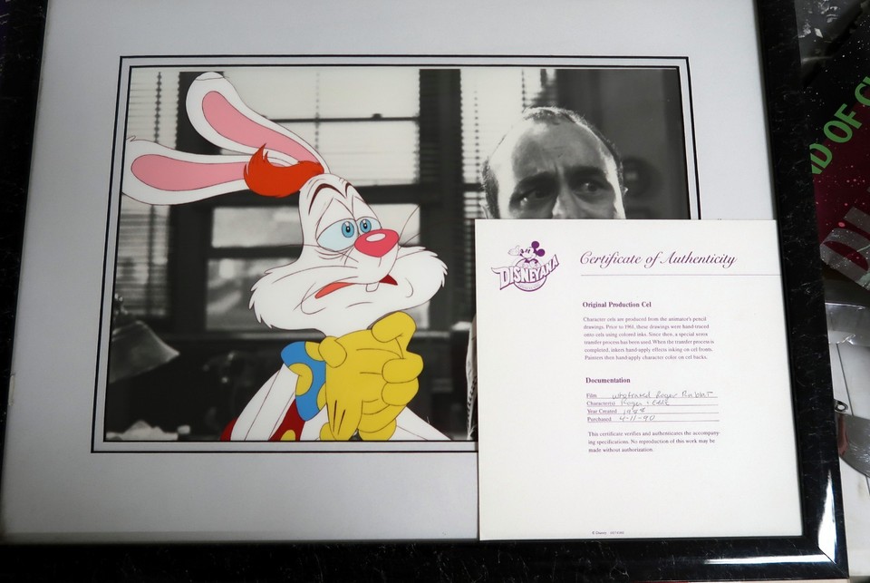 Original Production Cel of Roger Rabbit from Who Framed Roger Rabbit ...