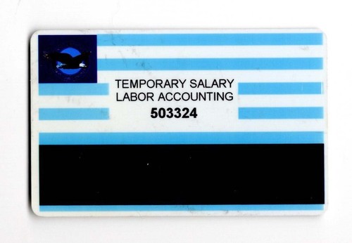 Pratt & Whitney Salary Labor Accounting Card Issued During IAM Union ...