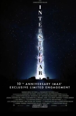 Interstellar - Original DS Movie Poster 27x40 Christopher Nolan 10 ANIVERSARY | eBay