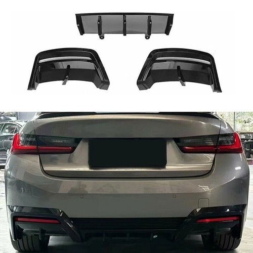 Fit For BMW i3 2023 2024 Rear Bumper Diffuser Spoiler Body Kit Glossy ...