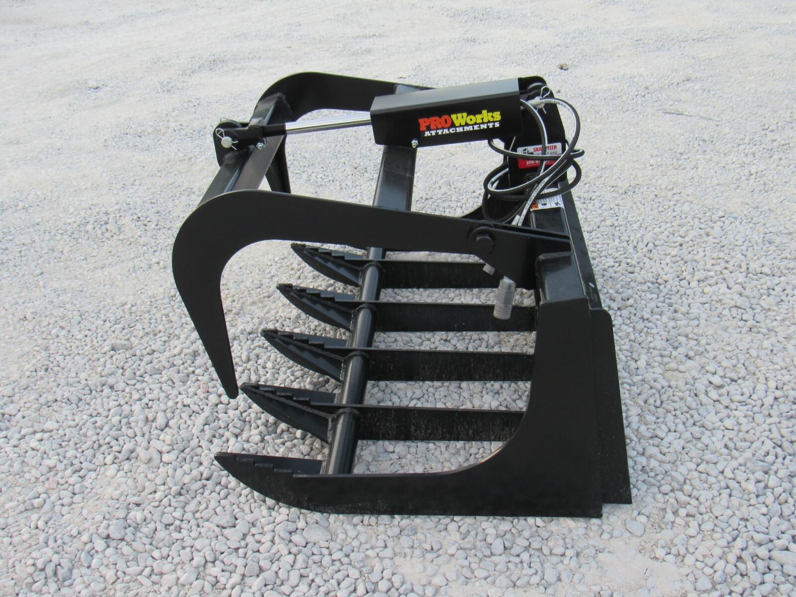 48" Root Rake Grapple Bucket Attachment Skid Steer Tractor Loader Quick ...