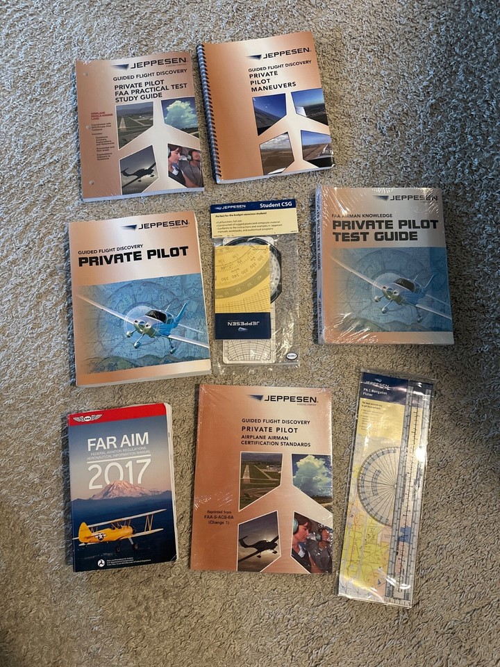 Jeppesen Private Pilot 61 Aviation Test Preparation and Study Kit Books ...