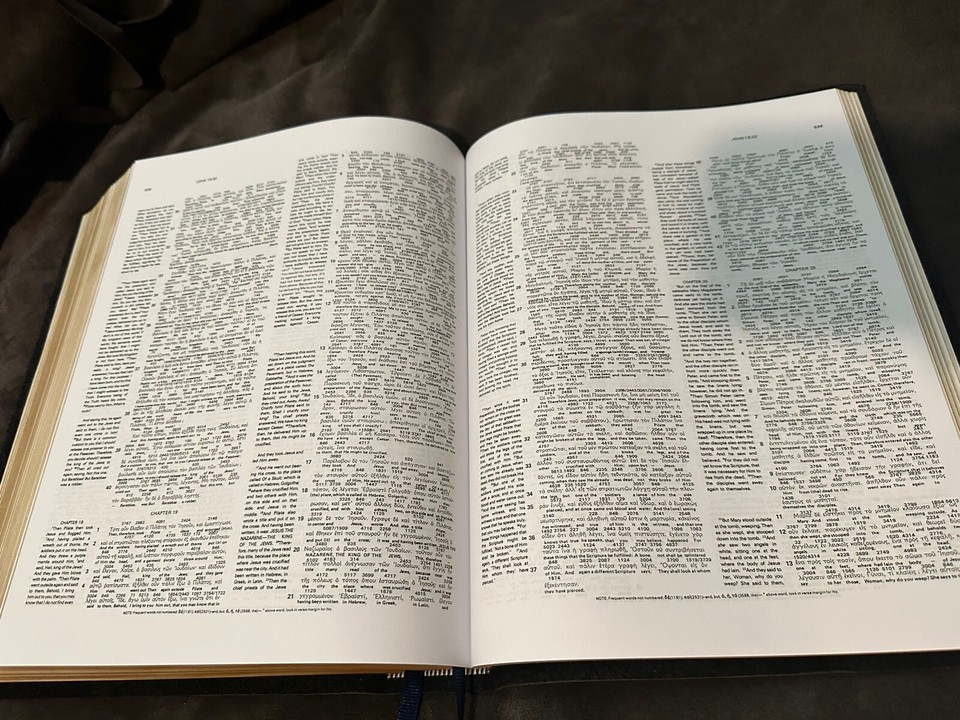 the interlinear bible hebrew greek english Genuine Leather Jay P.green ...