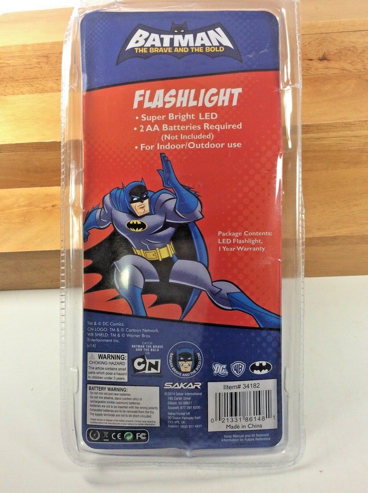 2014 SAKAR Batman DC Comics Bright LED Flashlight Indoor/Outdoor Use ...