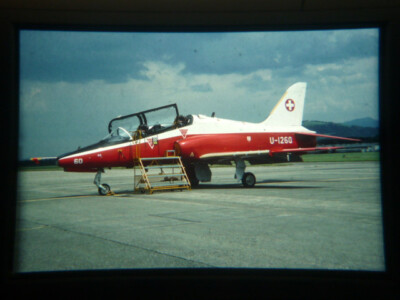 Kodachrome slide Swiss Air Force BAe Hawk U-1260 Emmen 1996 (HHL ...
