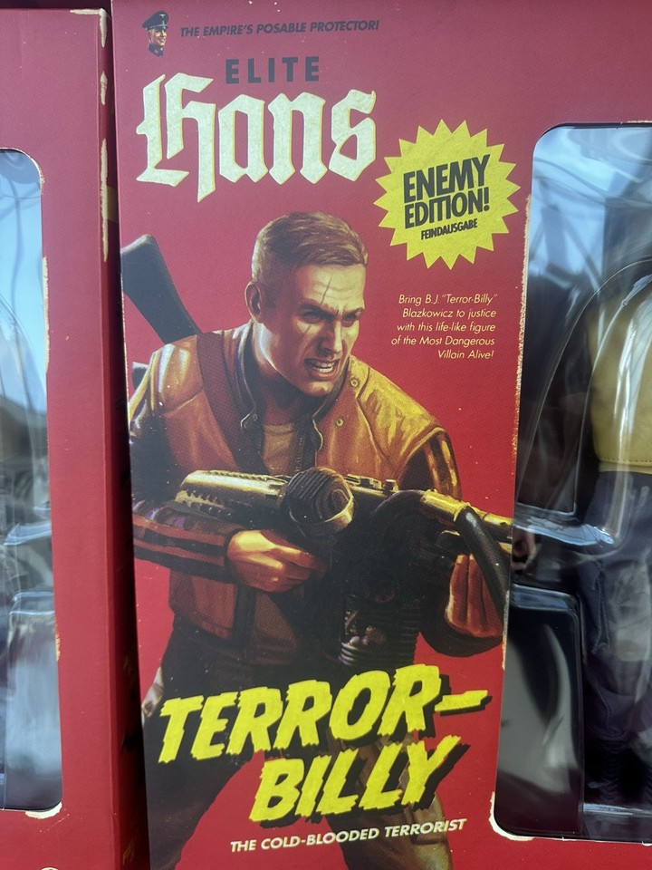 Wolfenstein II Collector's Edition 12" figure box set with accessories ...
