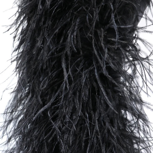 Ostrich Feather Boa Thick 2M Fluffy Ostrich Feather Scarf Soft Cooling ...
