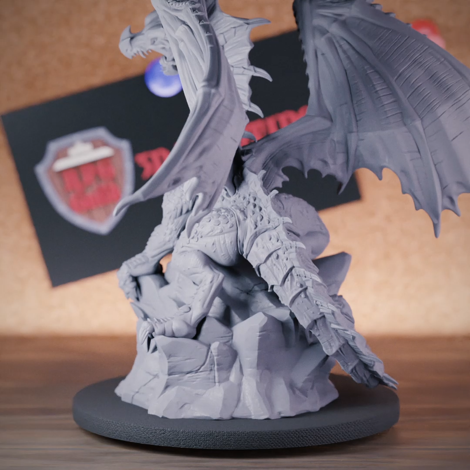 Adult Green Dragon Miniature Monster Boss BBEG Dungeons and Dragons ...