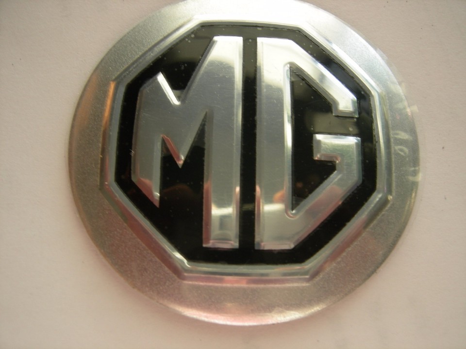 MG MGB Midget TD TC Wheel Center Cap Emblems Aluminum Stickers Coned 3D ...
