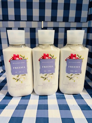 3x Bath & Body Works Freesia Daily Nourishing Body Lotions 8 FL OZ Each ...