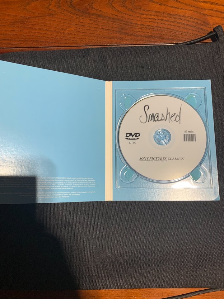 FYC DVD Smashed RARE! Oscar Screener AARON PAUL Elizabeth Winstead 2012 ...