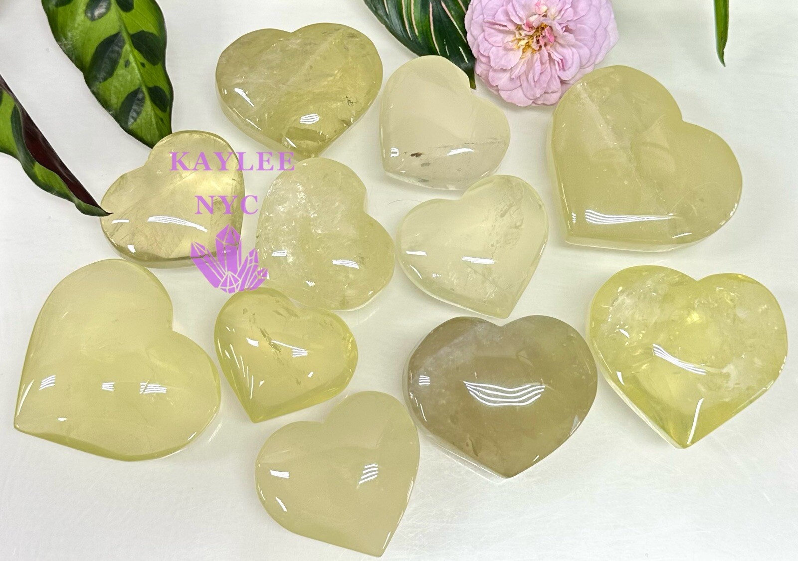 Wholesale Lot 2 Lbs Natural Lemon Quartz Crystal Heart Healing | eBay