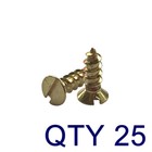 Brass Countersunk Wood Screws - Pack 25 - 1G / 2G / 3G / 4G - Various ...