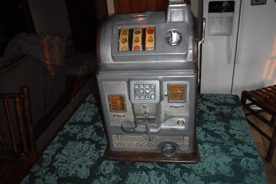 Antique JENNINGS MFG CO ROCKOLA coin op SLOT MACHINE PAT DATE JAN 17 22 ...