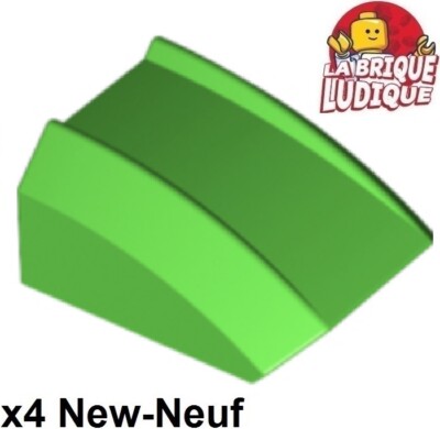LEGO 4x Slope Curved Gradiente Curva 2x2 Lip Verde Chiaro/Bright 30602 ...