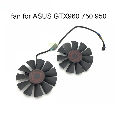 For ASUS STRIX GTX960 GTX950 R9 370 4Pins 75mm GTX750 Graphics Card ...