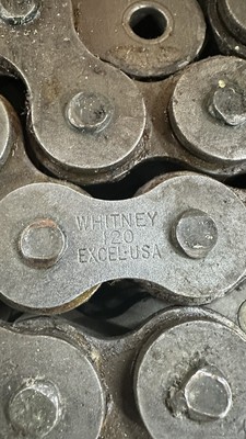 Whitney 120 Double Roller Chain Cottered 43inches | eBay