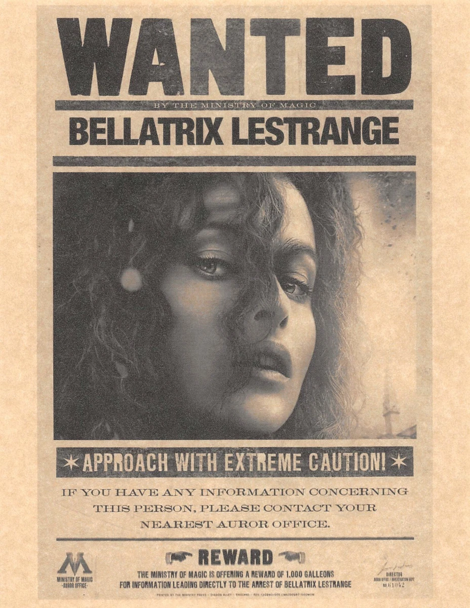 Bellatrix Wanted Poster