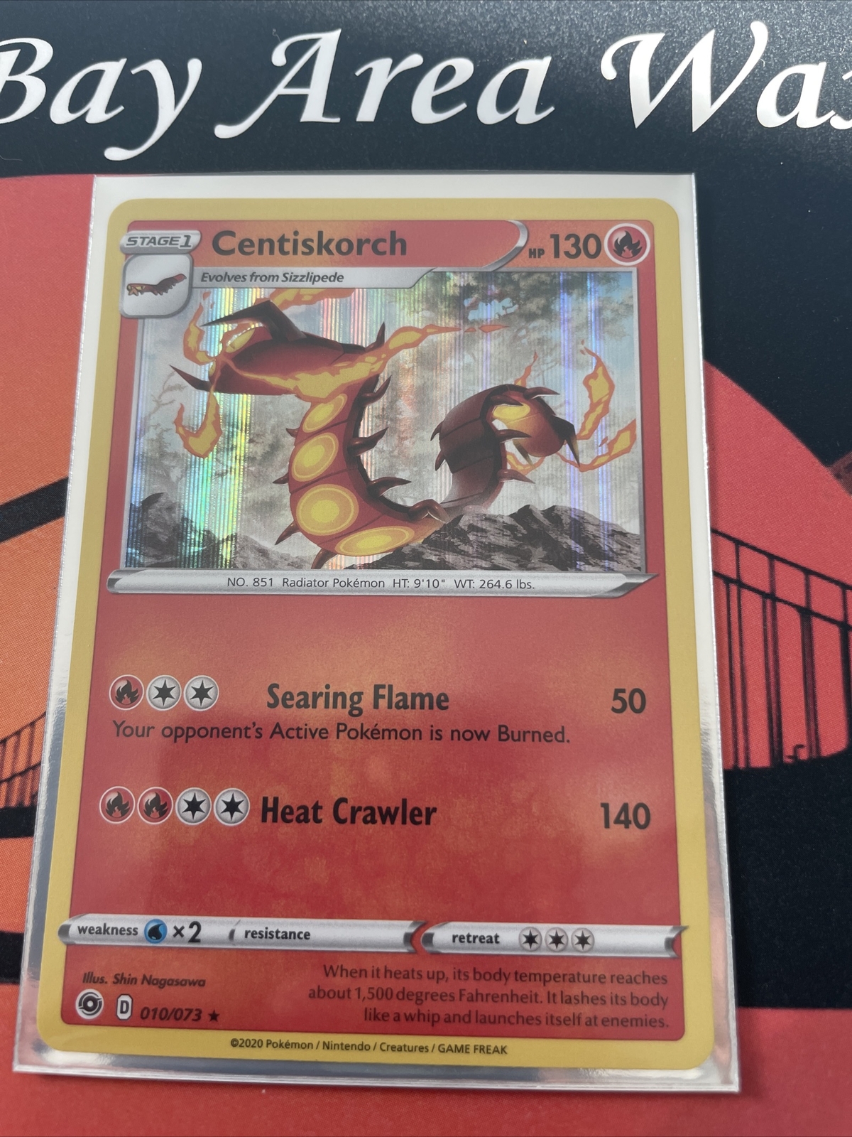 Pokemon Card Centiskorch 010/073 Holo Champion's Path Mint | eBay