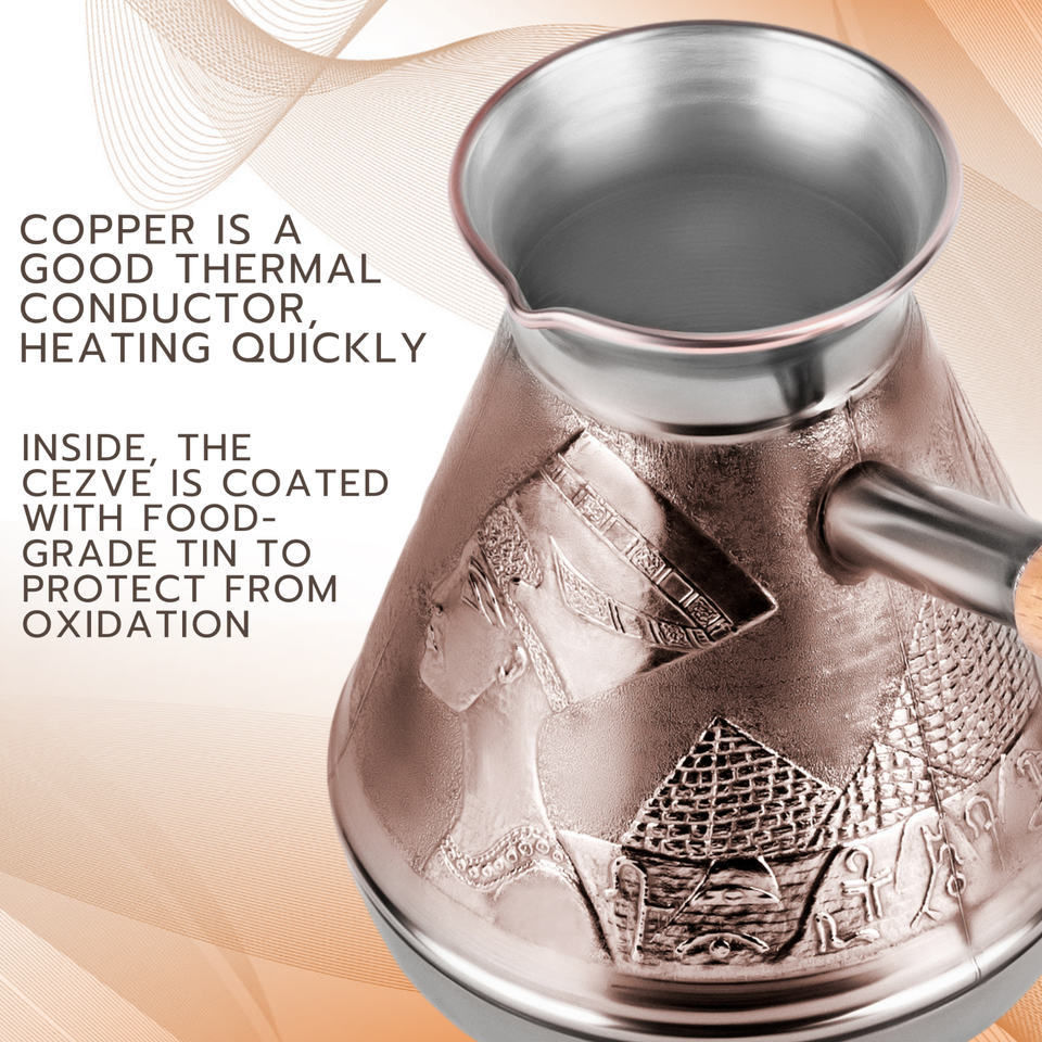 Copper Cezve Turkish Armenian Coffee Pot Turka Турка Ibrik Coffee Maker ...
