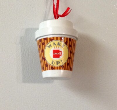 LATTE FOR THE COFFEE LOVER! JAVA CUP HALLMARK CHRISTMAS ORNAMENT NEW (2 ...